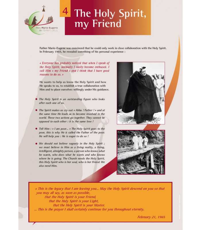 Posters of the blessed father Marie-Eugene of the child Jesus (EX15-0010)