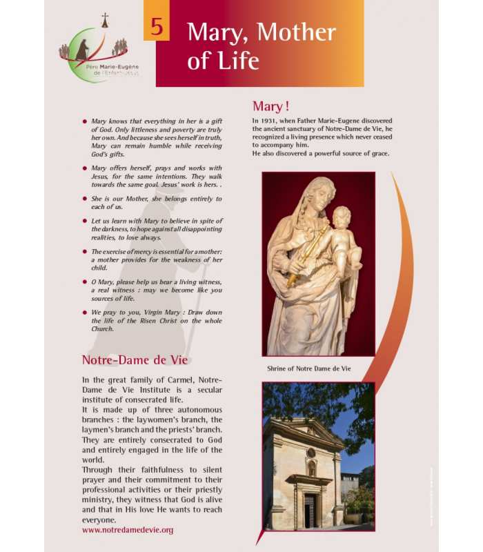Posters of the blessed father Marie-Eugene of the child Jesus (EX15-0010)