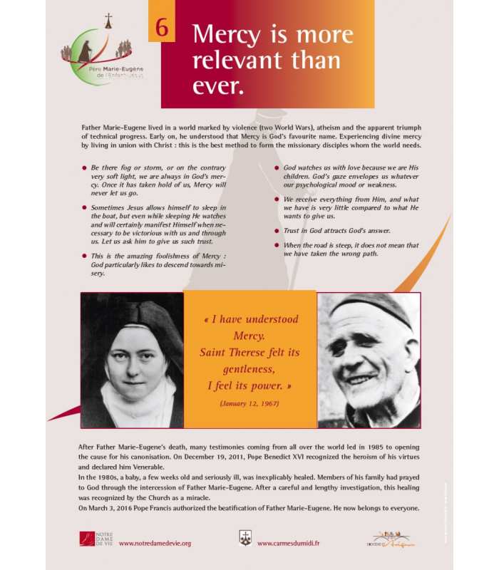 Posters of the blessed father Marie-Eugene of the child Jesus (EX15-0010)