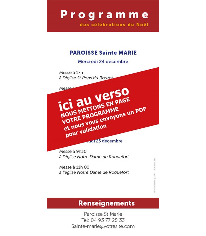 Lot de Flyers personnalisables " Noël